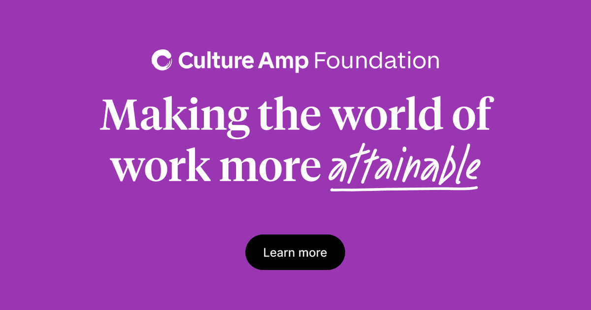 Culture Amp Foundation | Culture Amp